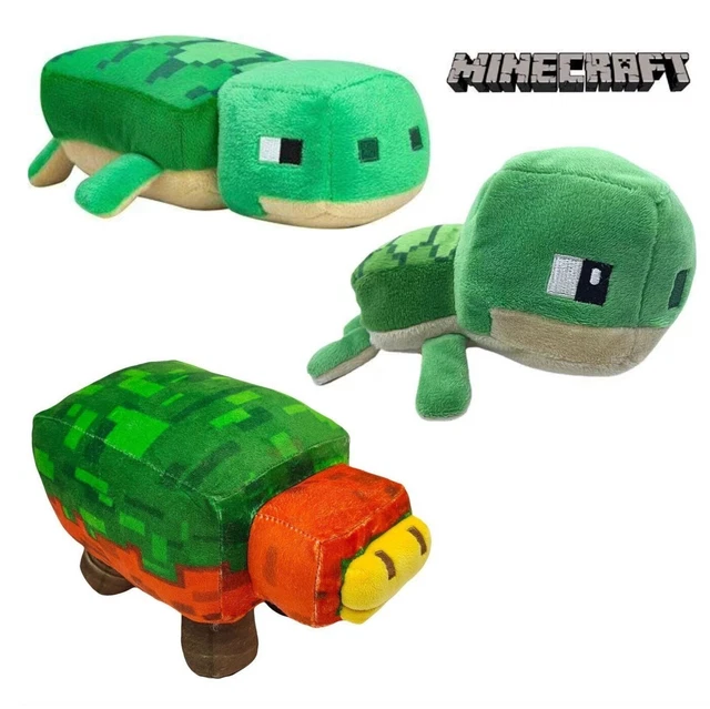 MINECRAFT HAPPY EXPLORER Sea Turtle Sniffer Soft Toy New Turtle Plush ...