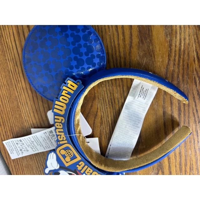 WALT DISNEY WORLD Mickey Mouse Ears Headband Blue Parks Souvenir NEW £ ...