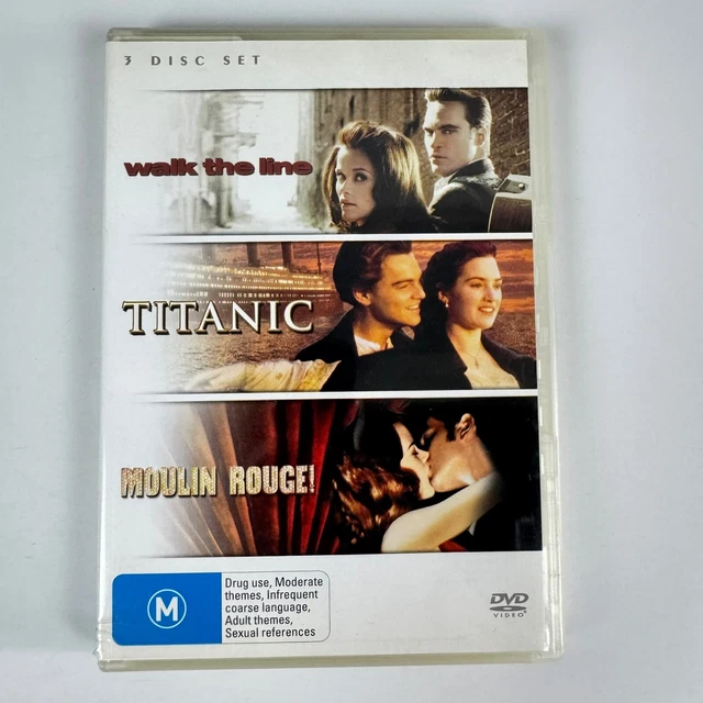 3 MOVIES - Walk The Line / Titanic / Moulin Rouge (DVD 2008 3 disc set) Region 4 $9.75 - PicClick AU