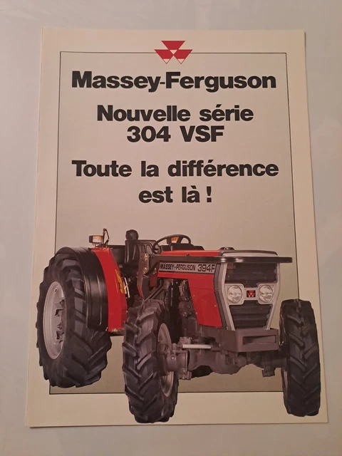 PROSPECTUS BROCHURE TRACTEUR Traktor Tractor Massey Ferguson 304 VSF ...