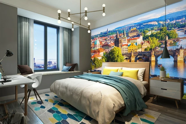 3D CITY LANDSCAPE ZHUA7903 Wallpaper Wall Murals Removable Self ...