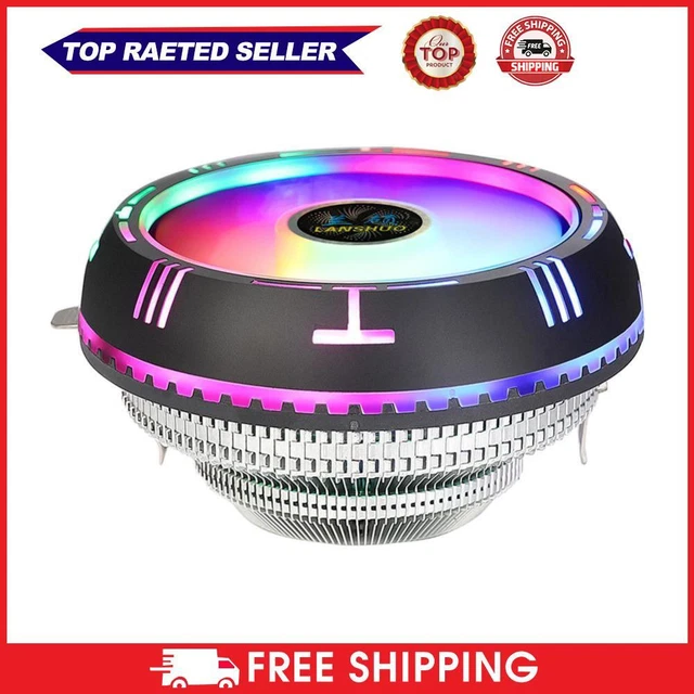 LOW PROFILE RGB CPU Air Cooler Quiet Cooling Fan for Inter AMD UK £14. ...