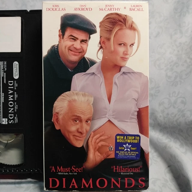 DIAMONDS VHS KIRK Douglas Dan Aykroyd Jenny McCarthy Lauren Bacall £3.36 - PicClick UK