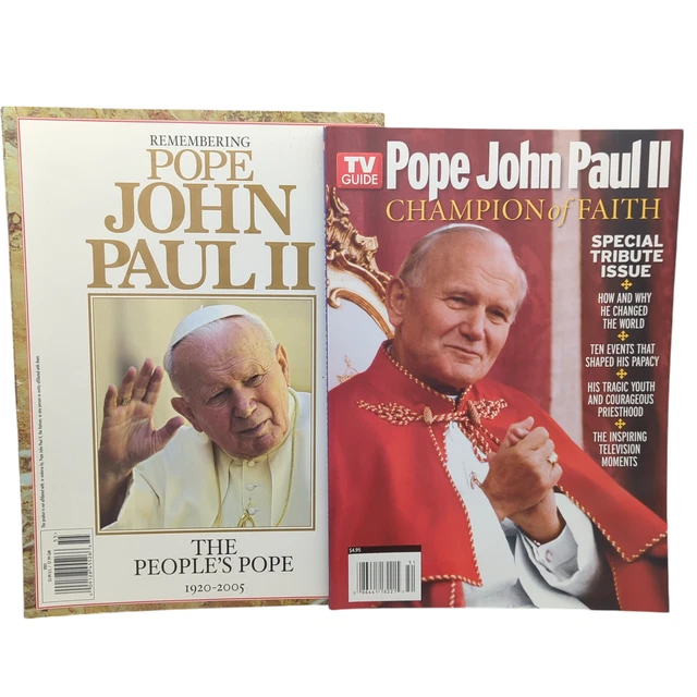 TV GUIDE POPE John Paul II Tribute Issue Special Edition Magazines Lot ...