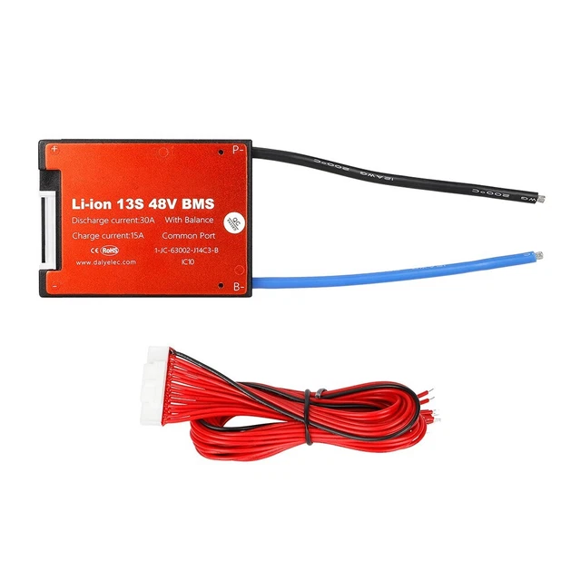 BMS PCB 13S 48V 30A Daly Balanced Water Resistance Battery Management ...