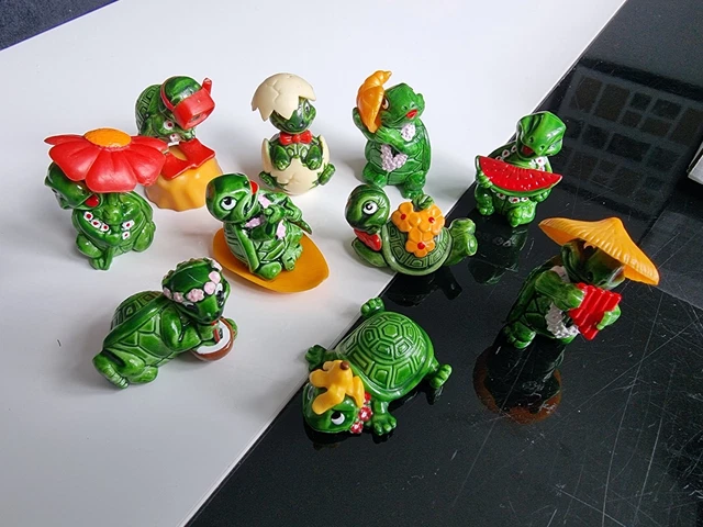 KINDER SURPRISE TERRAPIN Turtles Ferrero Full Set 10 Figures 1991 £19. ...