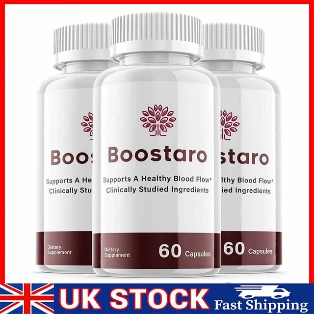 1-3PACKS NEW BOOSTARO Capsules -Boostaro -Blood Flow Virility For Men ...