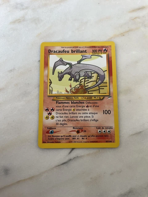 CARTE POKÉMON DRACAUFEU Brillant 107/105 Secrète Neo Destiny Fr EUR 1.600,00 - PicClick FR