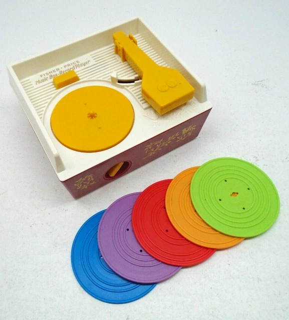 2014 MATTEL FISHER Price Children's Music Box Record Player Toy + 5 ...