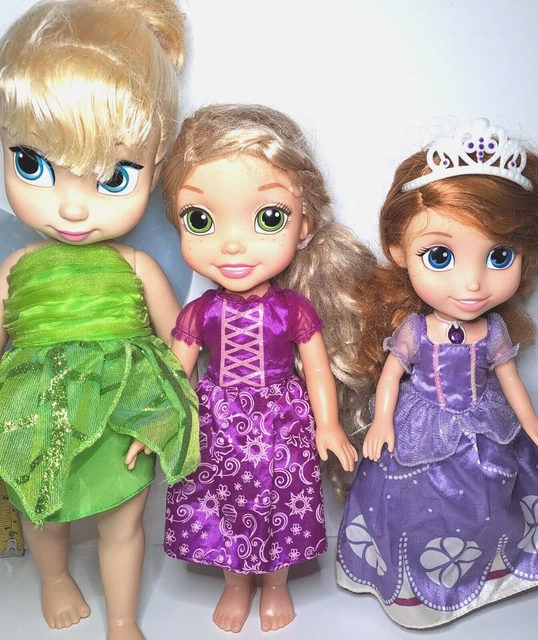 DISNEY ANIMATOR DOLL Lot Talking Princess Sofia The 1st, Tinkerbell ...