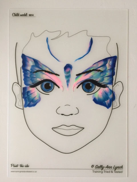 SALLY ANN LYNCH A4 Face Painting Practice Board Kids Face. £11.00 ...
