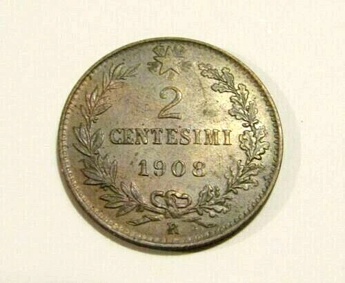 ITALY 1908-R 2 Centesimi Old Coin $83.95 - PicClick AU