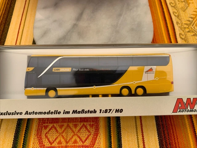AUTOCARS SETRA S431DT Car Jaune AWM 1/87 HO Bus EUR 49,99 - PicClick FR