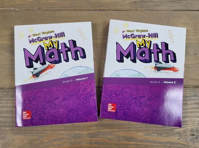 NEW -MCGRAW HILL My Math Student Workbooks Vol 1 & 2 Grade 5 Published ...