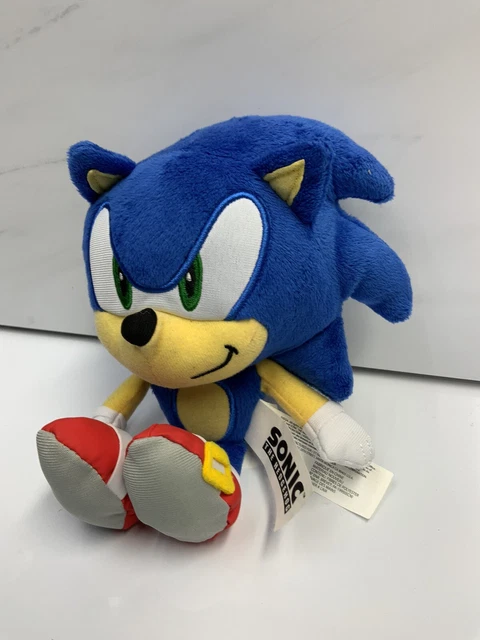 SONIC THE HEDGEHOG Soft Cuddly Toy Hedgehog Gaming Plush 8” Jakks ...