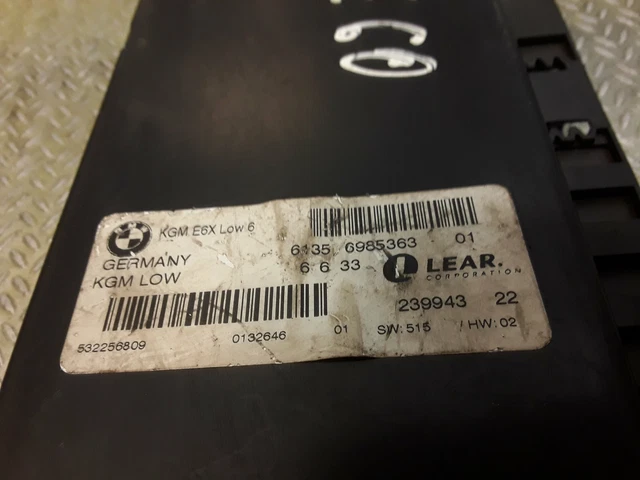 BMW BODY GATEWAY CONTROL MODULE UNIT ECU for BMW 5 6 SERIES E60 E61 E63 ...