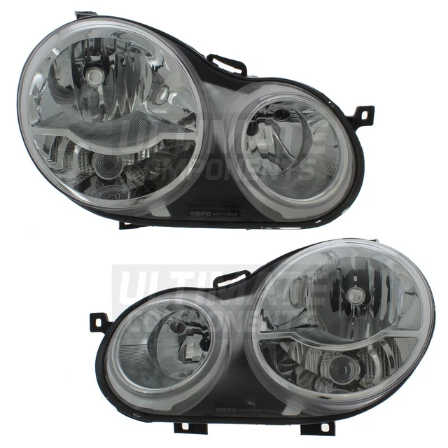 Vw Polo Headlights Mk4 9n Hatchback 2002 2005 Headlamps 1 Pair Left