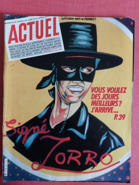 MAGAZINE ACTUEL N°44 . Juin 1983 - PORT GRATUIT. Bon état . EUR 12,50 ...