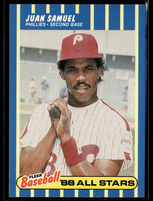 1988 FLEER BASEBALL All-Stars #35 Juan Samuel Card 0102C EUR 2,09 ...