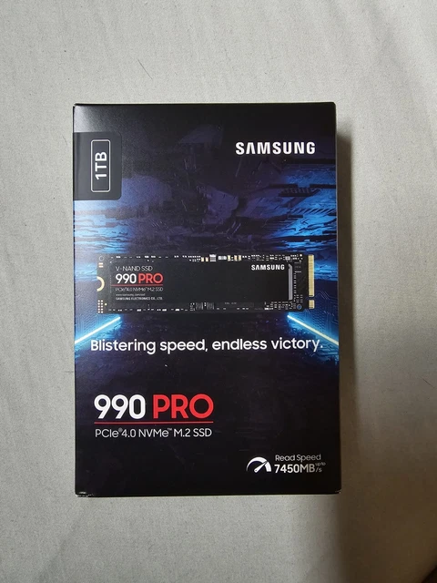 SAMSUNG 990 PRO 1TB PCIe 4.0 NVMe M.2 Solid State Drive - MZV9P1T0BW £95.00 - PicClick UK