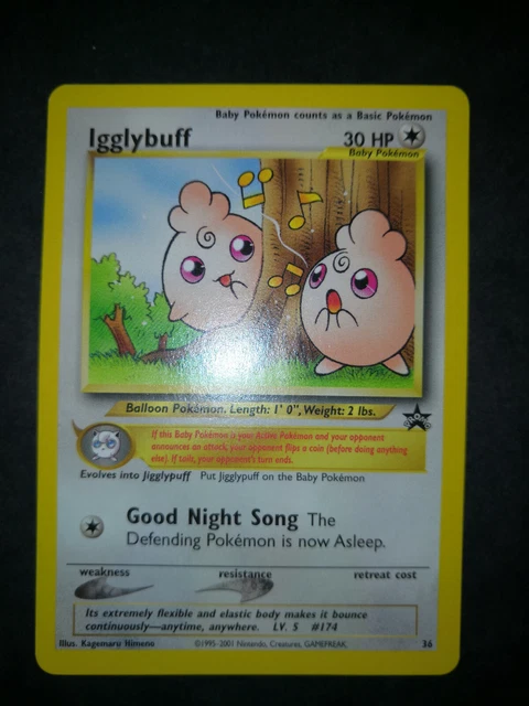 CARTE POKÉMON IGGLYBUFF (toudoudou) EN - Wizards Promo 36 EUR 9,90 ...