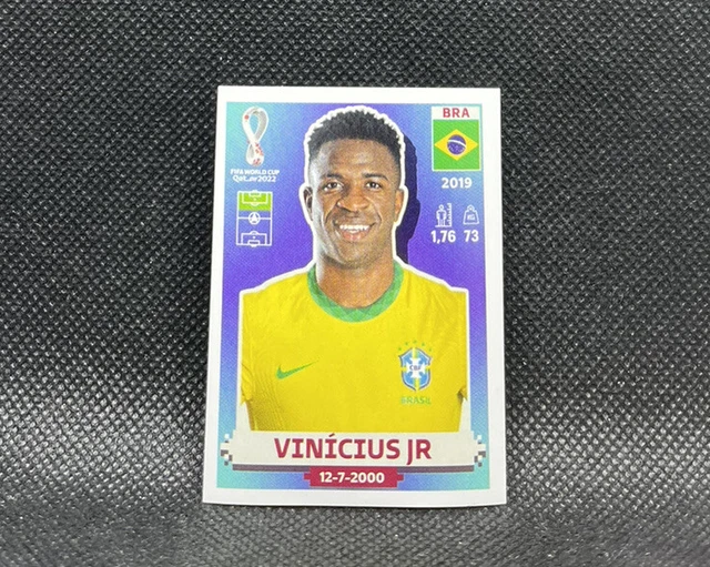 VINICIUS JR PANINI FIFA World Cup Qatar 2022 Stickers #BRA 20 Group G ...