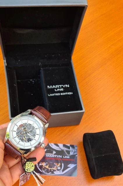 MONTRE MARTYN LINE limited edition Bristol Marron bracelet Cuir ...