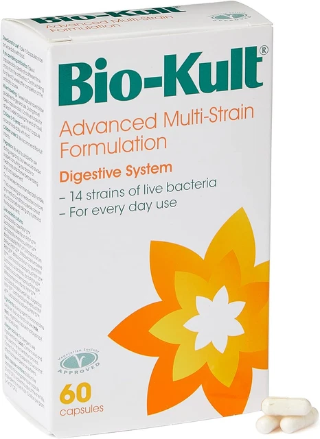 BIO-KULT MULTI-STRAIN PROBIOTIC for Digestive System, 60 ,30 Count ...