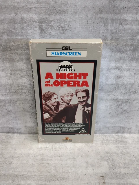 A NIGHT AT The Opera VHS Movie Video Cassette Tape $19.90 - PicClick AU