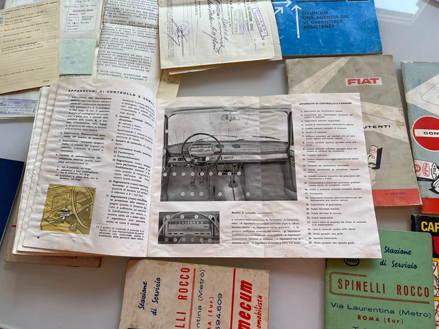 FIAT 124 LIBRETTO Uso e Manutenzione 1966 e altri libretti EUR 59,00 ...