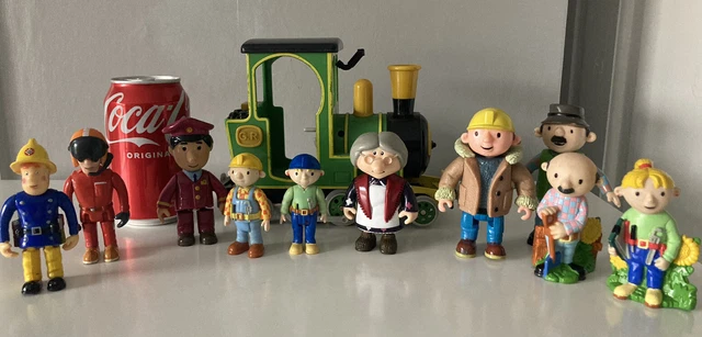 CBEEBIES POSTMAN Pat~Fireman Sam~Bob The Builder Figures~Green Dale ...