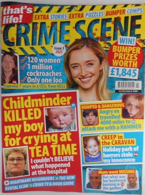 REAL LIFE SPECIAL magazine That's Life Crime Scene #3 2025 Childminder ...