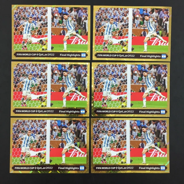 LIONEL MESSI 6 Sticker Panini Fifa 365 2024 #415 World Cup 2022 Final ...