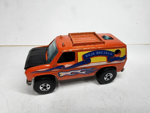 VINTAGE 1977 MATTEL Hot Wheels orange Baja Breaker Van EUR 4,28 ...