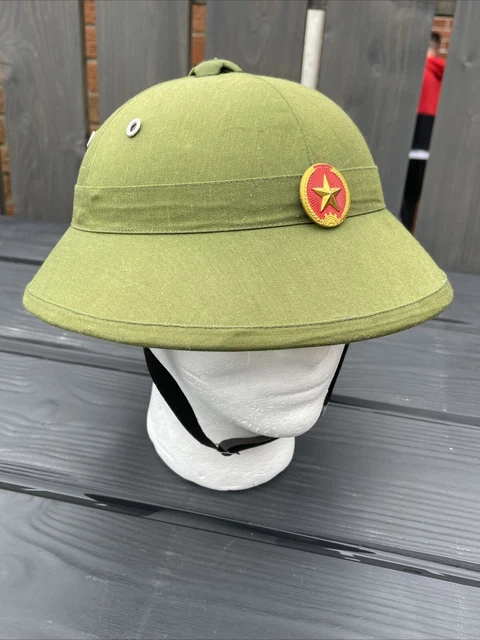 VIETNAM VIETCONG VC Army Pith Helmet Modern Repro Souvenir £25.00 ...