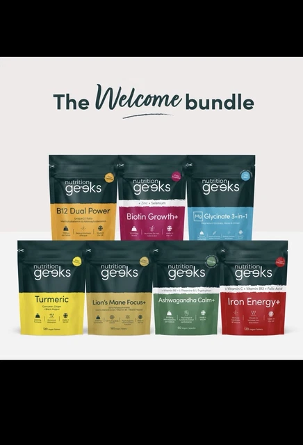 NUTRITION GEEKS 7 Packet Bundle Save Over 30% Free UK P&P £42.30 ...