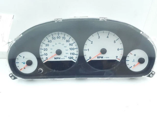 SPEEDO GAUGE CLUSTER Speedometer Cluster White Face With Tachometer MPH ...