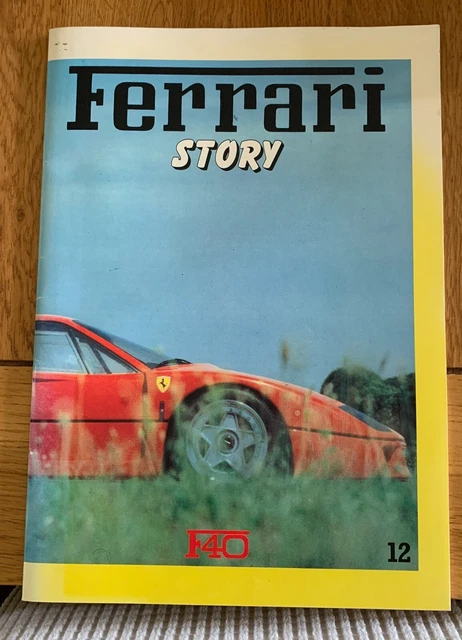 VINTAGE FERRARI STORY NO.12 F40 - c.1987 - CARS ITALIAN & ENGLISH TEXT ...
