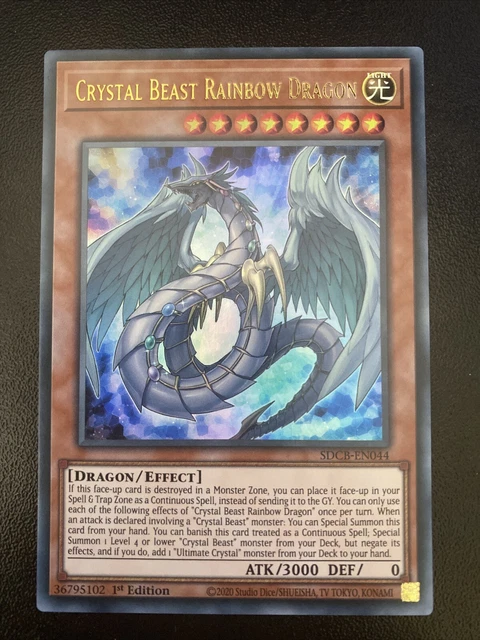 CRYSTAL BEAST RAINBOW Dragon - GFP2-EN001 - Ultra Rare - 1st Edition ...