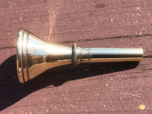 RARE ANCIENNE EMBOUCHURE Trompe De Chasse Millereau Paris #3 EUR 40,00 ...