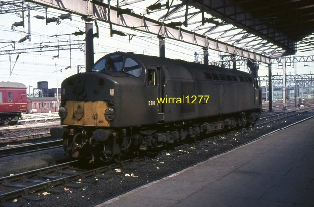 ORIGINAL RAILWAY SLIDE Class 40 D210 at Rugby £35.00 - PicClick UK