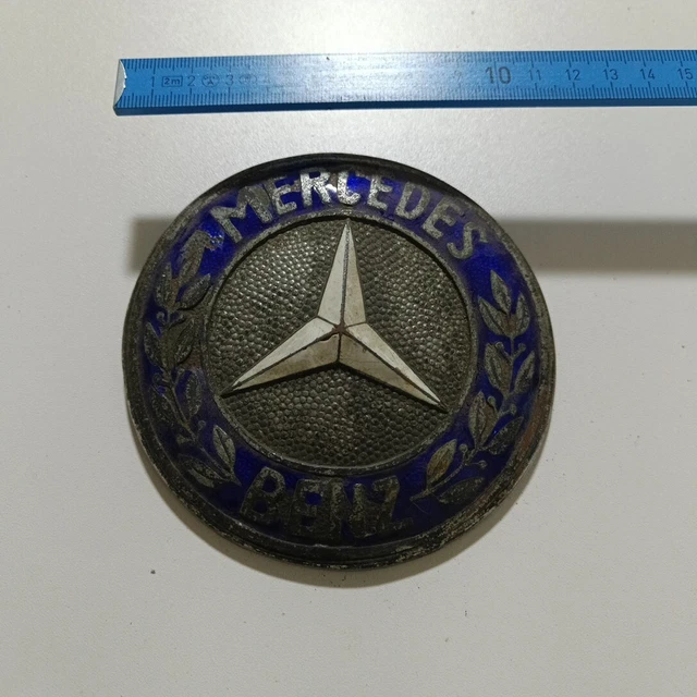 ORIGINAL MERCEDES BENZ Oldtimer Traktor LKW Omnibus Emblem email 20-30 ...