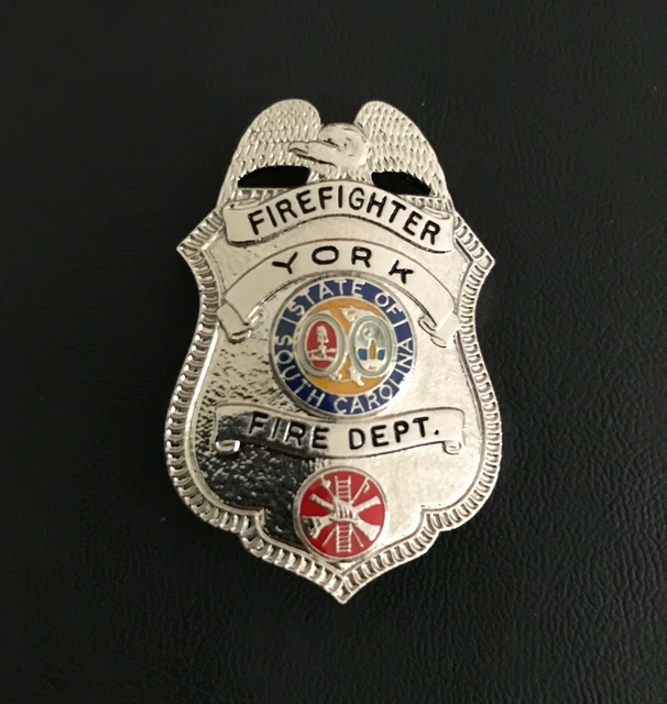 METALL - ABZEICHEN Feuerwehr York Firefighter York Fire Department ...