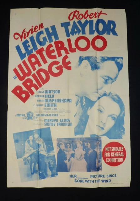 ORIGINAL 1940'S AUSTRALIAN ONE SHEET ORIGINAL MOVIE poster WATERLOO ...