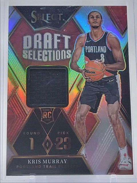 PATCH RECRUE KRIS Murray 2023-24 Select Draft Selections Argent Rc ...