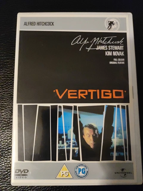 VERTIGO DVD - James Stewart, Kim Novak, Hitchcock (DIR), classic ...
