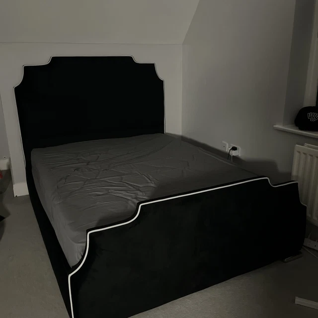 KING SIZE BLACK Bed £156.69 - PicClick UK