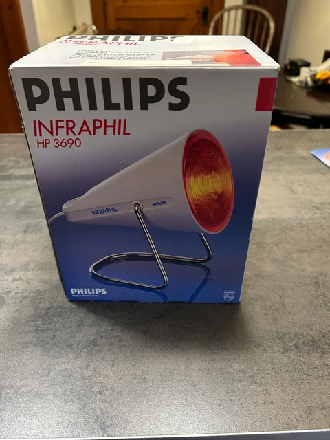 PHILIPS INFRAPHIL HP3690 Muscular Pain Relief Heat Lamp Infrared Light ...