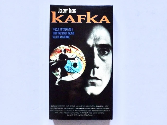 KAFKA (VHS, 1992) Jeremy Irons, Theresa Russell Steven Soderbergh ...