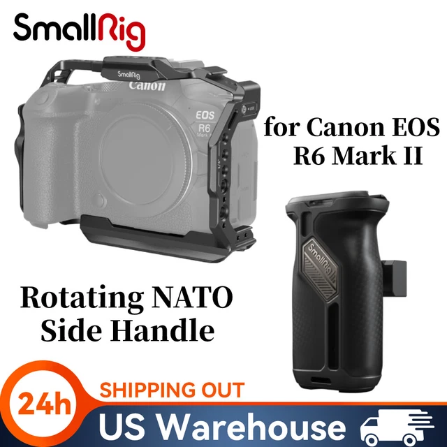 SMALLRIG R6 CAGE for Canon EOS R6 Mark II & NATO Side Handle w/Acra ...